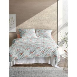 Irisette Bettw&auml;sche &raquo;Easy 8606&laquo; 2 Stk. pflegeleicht und b&uuml;gelfrei gr&uuml;n Seersucker, Obermaterial: 100% Baumwolle B/L: 140cm x 200cm, 1 Stk., 1 Stk., Seersucker,
