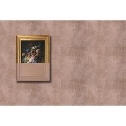 Livingwalls living walls Fototapete &raquo;Walls by Patel Frame 2&laquo; glatt Vlies, Wand, Schr&auml;ge rosa Vlies B/L: 4m x 2,7m