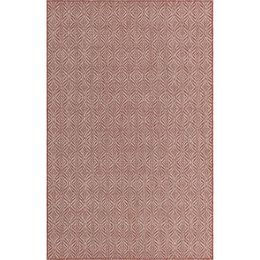 MyFlair Outdoorteppich &raquo;Outdoor Crosses, LAGERR&Auml;UMUNG&laquo; rechteckig 4 mm H&ouml;he Flachgewebe, In- und Outdoor geeignet rot Polypropylen (PP) B : 152cm 1 Stk., 4mm,