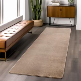 Ayyildiz Teppiche Teppich &raquo;JOY 1400, auch als L&auml;ufer und in Rund erh&auml;ltlich&laquo; rechteckig 11 mm H&ouml;he besonders weich, uni Kurzflor, Wohnzimmer, Kinderzimmer beige 