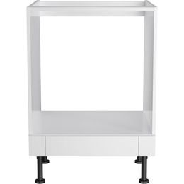 KOCHSTATION Herdumbauschrank &raquo;KS-Ahus&laquo; Breite 60 cm wei&szlig; wei&szlig;, B/H/T: 60cm x 87cm x 58,4cm