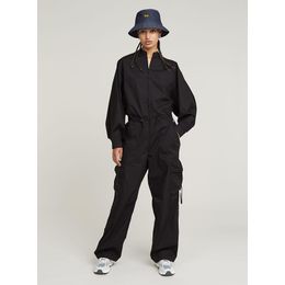 G-Star Raw G-STAR Damen Jumpsuit "Balloon Jumpsuit", schwarz, Gr. L, Obermaterial: 65% Baumwolle, 35% Polyester, Overalls
