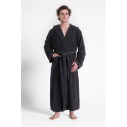 Herrenbademantel Bruno Banani, L:145cm, grau, Walkfrottee, Hausm&auml;ntel, "Danny, Normall&auml;nge & &Uuml;berl&auml;nge, auch in extra lang, Hotelbademantel", mit