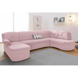 DOMO collection Wohnlandschaft &raquo;SARAFINA 295x83x180 cm, auch mit Federkern f&uuml;r mehr Sitzkomfort!&laquo; whlw. mit Bettfunktion, elegantes Design, U-Form 