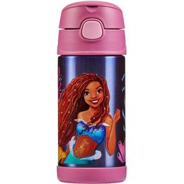 Thermos Isolierflasche &raquo;FUNTAINER STRAW BOTTLE, doppelwandiger Edelstahl, sp&uuml;lmaschinenfest&laquo; 0,35l, mit Silikonstrohalm, absolut dicht bunt Edelstahl,