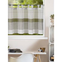 HOMING Panneaux &raquo;Aurelia&laquo; Schlaufen 1 Stk. tlg. Fertigschal gr&uuml;n Polyester 245cm, Schlaufen, 140cm
