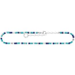 Thomas Sabo Fu&szlig;kette &raquo;mit blauen Steinen&laquo; blau 27, Silber 925 (recycelt) Fu&szlig;kette