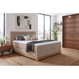 OTTO home Boxbett &raquo;Fennor, Doppelbett, Polsterbett, Federkernbett, Komforbett, 160/180 cm&laquo; Boxbett: 5-Z-Taschenfederkern im Unterbau, H&auml;rtegrad 3, 