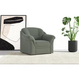 DOMO collection Sessel &raquo;Montana komfortabel und zeitlos, bequeme Armlehnen&laquo; gr&uuml;n 92% Polyester, 8% Nylon Struktur weich, B/H/T: 98cm x 84cm x 82cm