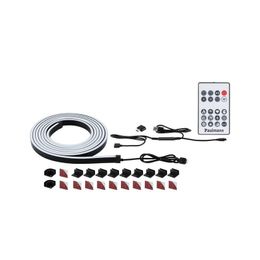 Paulmann LED-Lichterschlauch &raquo;Entertain LED Schlauch Black Neon RGB+&laquo; Farbwechsler & Farbsteuerung & Dimmer schwarz Dioden 252 Stk., Gesamtl&auml;nge 4,16m