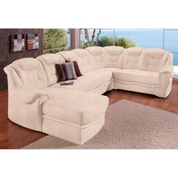 Sit & More sit&more Wohnlandschaft &raquo;Bellevue U-Form&laquo; wahlweise mit Schlaffunktion beige PRIMABELLE-Microfaser (100% Polyester);SOFTLUX-Kunstleder;NaturLEDER (