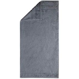 Egeria Handt&uuml;cher &raquo;Prestige&laquo; Uni Programm mit Streifenbord&uuml;re, SUPIMA Baumwolle grau Walkfrottee, Obermaterial: 100% Baumwolle B/L: 50cmx100cm, 2 Stk., 