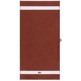 Lacoste Duschtuch &raquo;LCASUAL&laquo; mit Label-Applikationen und Bord&uuml;re Frottier, Obermaterial: 100% Baumwolle B/L: 70cmx140cm, 1 Stk., Frottier