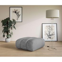 LeGer Home by Lena Gercke Polsterhocker &raquo;Priya Sitzhocker, moderne Steppung, auch in Boucl&eacute;&laquo; gem&uuml;tlich und modern, Ma&szlig;e B/T/H: 90/106/46 cm grau 100% 