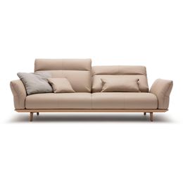 3,5-Sitzer, B:228cm H:103cm T:100cm, beige, CREATION BY ROLF BENZ, NaturLEDER OSKAR (echtes Rindsleder), Sofas, "CR.460 mit verstellbarer