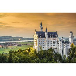 papermoon Fototapete &raquo;Neuschwanstein Castle&laquo; glatt bunt Vlies B/L: 5m x 2,8m, Bahnen: 10 Stk.