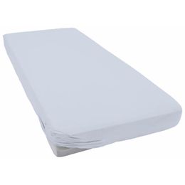 Primera Spannbettlaken &raquo;Elasthan-Feinjersey Boxspring&laquo; f&uuml;r hohe Matratzen, PREMIUM, aus 95% gek&auml;mmter Baumwolle, 5% Elasthan grau Jersey-Elasthan, 