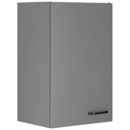 Optifit H&auml;ngeschrank &raquo;Elga&laquo; mit Soft-Close-Funktion und Metallgriff, Breite 45 cm grau Holzwerkstoff basaltgrau, B/H/T: 45cm x 70,4cm x 34,9cm, T&uuml;ren: