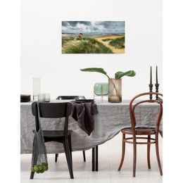 Komar Leinwandbild &raquo;Stormy Days - Gr&ouml;&szlig;e 60 x 30 cm&laquo; Baum Berge Blumen Bl&auml;tter Foto Jahreszeiten Landschaft Meer Natur Palmen Strand Packung, 1 Stk. tlg. 