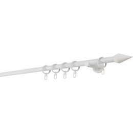 Gardinenstange mydeco, L:160cm, wei&szlig;, Gardinenstangen, "20mm Point Wandtr&auml;ger 6,5 cm"