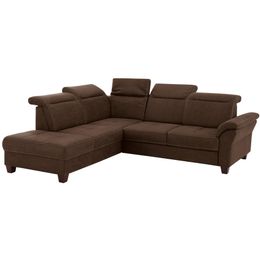 Ecksofa OTTO HOME, B:260cm H:104cm T:235cm, braun, Luxus-Microfaser Lederoptik (100% Polyester);Struktur (100% Polyester);Luxus-Microfaser ALTARA