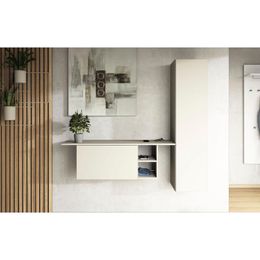 borchardt M&ouml;bel borchardt M&ouml;bel Garderoben-Set &raquo;Toledo, moderne h&auml;ngende Garderobe, Schminktisch mit Regalf&auml;chern&laquo; Spar-Set Holzwerkstoff, Metall B/H/T: 152cmcm x 
