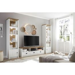 Home Affaire Wohnwand &raquo;Beauvais&laquo; Set, 3 Stk. tlg. wei&szlig; B/H/T: 300cmcm