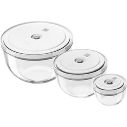 Zwilling Aufbewahrungssystem &raquo;Fresh & Save BOWLS&laquo; Vakuumsch&uuml;ssel Set S/M/L / 6-tlg., Glas transparent Glas Einheitsgr&ouml;&szlig;e