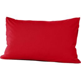 Primera Kissenbezug &raquo; Mako-Feinjersey Kissenbezug im Doppelpack&laquo; In vielen Uni-T&ouml;nen rot Feinjersey, Obermaterial: 100% Baumwolle B/L: 40cm x 60cm, 2 Stk., 