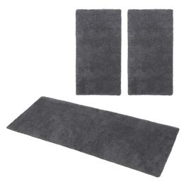OTTO home Hochflor-Bettumrandung &raquo;Microfaser Teppich Magong, besonders weich, sehr feiner Flor&laquo; H&ouml;he 25 mm 3 Stk. tlg. uni, einfarbiger Bettvorleger, 