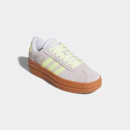 Damen Plateausneaker "VL COURT BOLD", adidas Sportswear, Gr. 38,5, orange, Leder, Synthetik, Schuhe, inspiriert vom Design des adidas gazelle bold