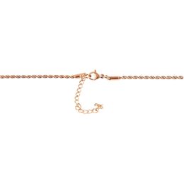 Adelia&acute;s ADELIA ́S Damen Kette ohne Anh&auml;nger "Halskette &ndash; Kordelkette aus Edelstahl 45 cm", 45cm, Edelstahl, rosa, Edelstahl, Halsketten, Ideal als Geschenk
