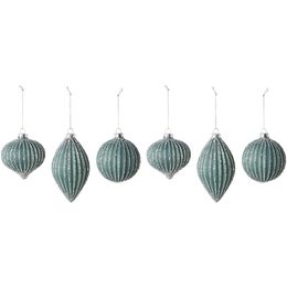 LeGer Home by Lena Gercke Weihnachtsbaumkugel &raquo;Farina, Weihnachtsdeko, Christbaumschmuck, Christbaumkugeln Glas&laquo; 3 Designs im Set: H&ouml;he des Zapfens 