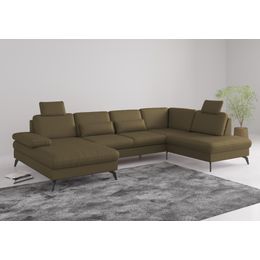 Sit & More Wohnlandschaft SIT & MORE, B:335cm H:82cm T:212cm, gr&uuml;n, Sofas, "Morris Jubi", wahlweise mit Armteilverstellung, Schlaffunktion & Bettkasten