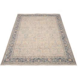 OCI DIE TEPPICHMARKE Teppich &raquo;GRAND FASHION 07&laquo; rechteckig 5 mm H&ouml;he Vintage Optik, feine Fransen, Wohnzimmer grau Polyester B : 120cm 1 Stk., 5mm, L: