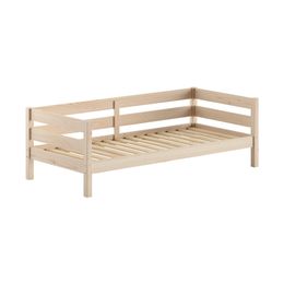 Vipack Funktions-Kojen Bett mit Umrandung und Rolllattenrost, Liegefl&auml;che 90 x 200, Ausf. Milky White lackiert