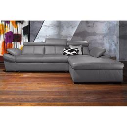 exxpo - sofa fashion Ecksofa &raquo;Salerno, Funktionssofa, Breite 280cm, hoher Sitzkomfort, L-Form&laquo; inkl. Kopf- und Armteilverstellung, wahlweise mit 
