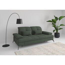 Sit & More 3-Sitzer SIT & MORE, B:212cm H:90cm T:122cm, gr&uuml;n, 90% Polyester, 10% Polyamid, Sofas, "Amica, inkl. Sitztiefenverstellung und Armteilverstellung",