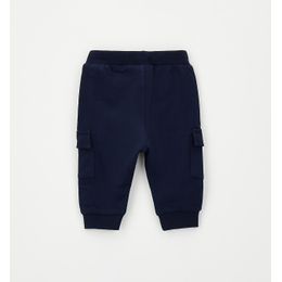 IDO M&auml;dchen Outdoorhose "BABY BOY TROUSERS", blau, Gr. 74, 100% Baumwolle, Hosen