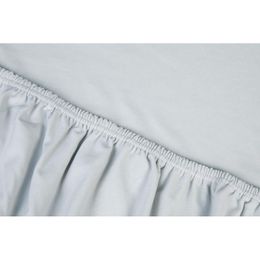 Kayori Spannbettlaken &raquo;Saiko&laquo; Bio-Baumwolle silber Jersey-Elasthan, Obermaterial: 97% Baumwolle, 3% Elasthan (LYCRA ) B/L: 160cm x 220cm, 1 Stk., 
