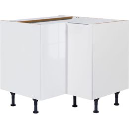 Optifit Eckunterschrank &raquo;Tara&laquo; wei&szlig; wei&szlig;, B/H/T: 90cm x 87cm x 58,4cm, T&uuml;ren: 2 Stk.