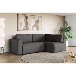 OTTO home Ecksofa &raquo;Zacharia wahlweise Schlafsofa mit Bettkasten, B/T/H 250/166/86 cm&laquo; L-Form mit Wellenunterfederung, Ottomane rechts oder links 