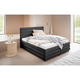 LeGer Home by Lena Gercke Polsterbett &raquo;Maylis&laquo; wahlweise mit und ohne Matratze und Lattenrost, auch in 200cm Breite grau 100% Polyester Liegefl&auml;che 