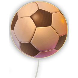 Niermann Wandleuchte &raquo;Fu&szlig;ball, Kinderlampe, Kinderzimmer&laquo; E14 1 Stk. Geh&auml;use aus bruchfestem Kunststoff bunt 1, &Oslash; 25cm H: 8cm, 1 Stk.