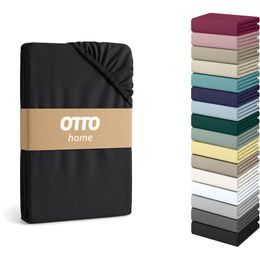 OTTO home Spannbettlaken &raquo;Physalis Topper COMFORT&laquo; bis 10 cm H&ouml;he, Bettlaken, Laken, in Comfort & Premium Qualit&auml;t schwarz Jersey, Obermaterial: 100% 