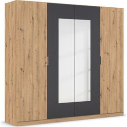 Rauch Dreht&uuml;renschrank &raquo;Monza&laquo; in trendigen Farbkombinationen, mit viel Stauraum grau Holzwerkstoff B/H/T: 226cm x 210cm x 54cm