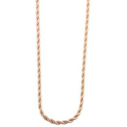 Adelia&acute;s ADELIA ́S Damen Kette ohne Anh&auml;nger "Halskette &ndash; Kordelkette aus Edelstahl", 50, Edelstahl, rosa, Edelstahl, Halsketten, Ein kleines Geschenk mit
