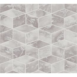 Livingwalls living walls Vliestapete &raquo;Metropolitan Stories, Alena St. Petersburg&laquo; 3D-Optik geometrisch glatt Tapete Geometrisch Tapeten Wohnzimmer Schlafzimmer 