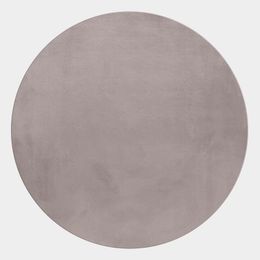 Ayyildiz Teppiche Hochflor-Teppich &raquo;POUFFY 5100 , auch als L&auml;ufer und Rund&laquo; rund 20 mm H&ouml;he L&auml;ufer, weicher glatter Softflor, Kaninchen Fell Haptik, waschbar beige 