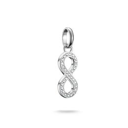 Thomas Sabo Damen Thomas Sabo Charm-Einh&auml;nger &raquo;Charm Infinity-Zeichen Unendlichkeitsschliefe - Connect&laquo; mit Zirkonia (synth.) silber Einheitsgr&ouml;&szlig;e